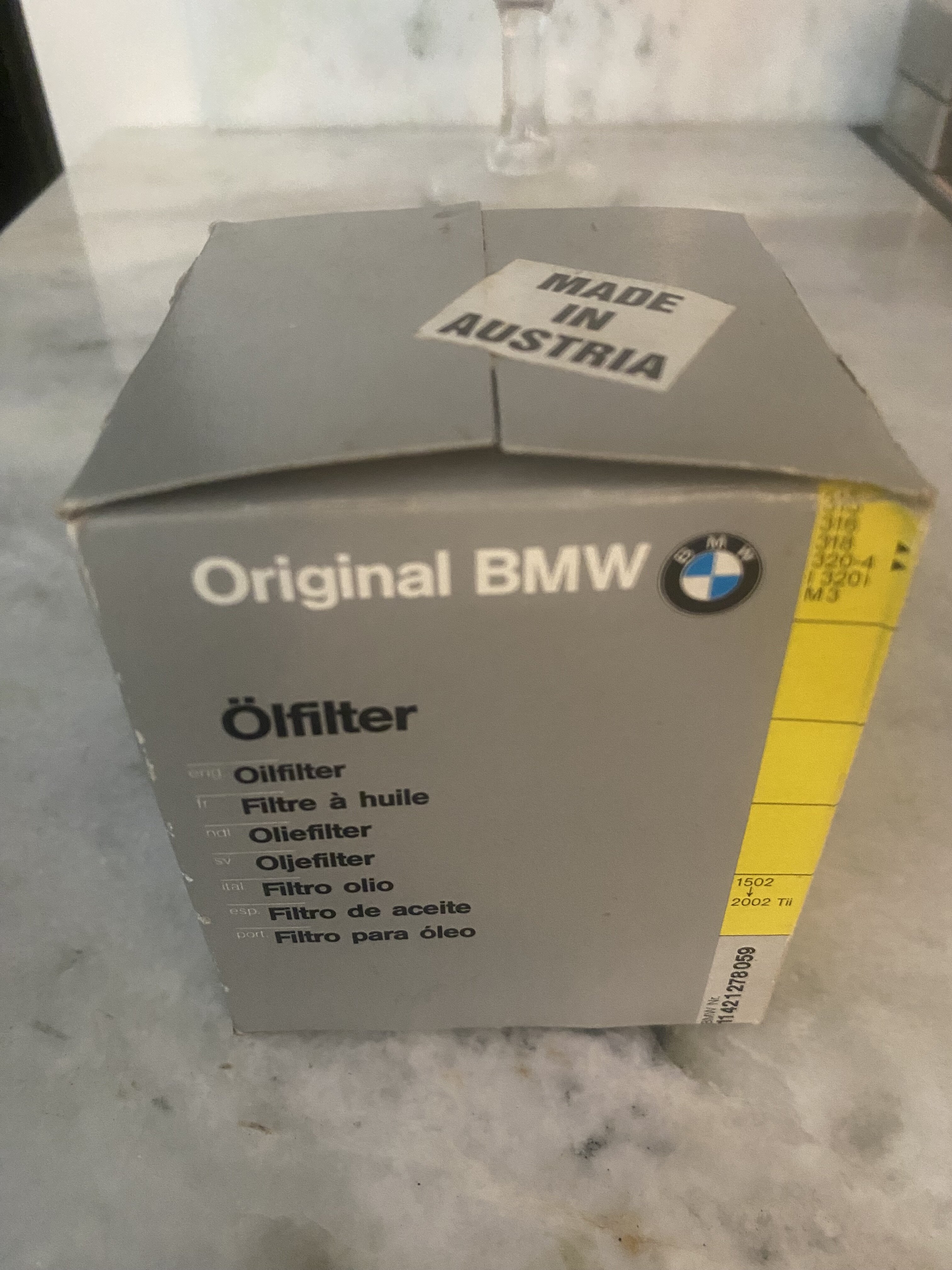 Purolator Red Oil Filter For 2002s & All M10 Engines - Miscellaneous ...