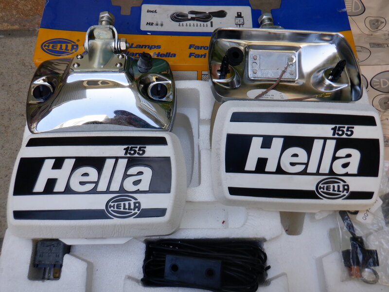 Hella 155 fog driving lamps lights NOS new in box - Electrical and ...