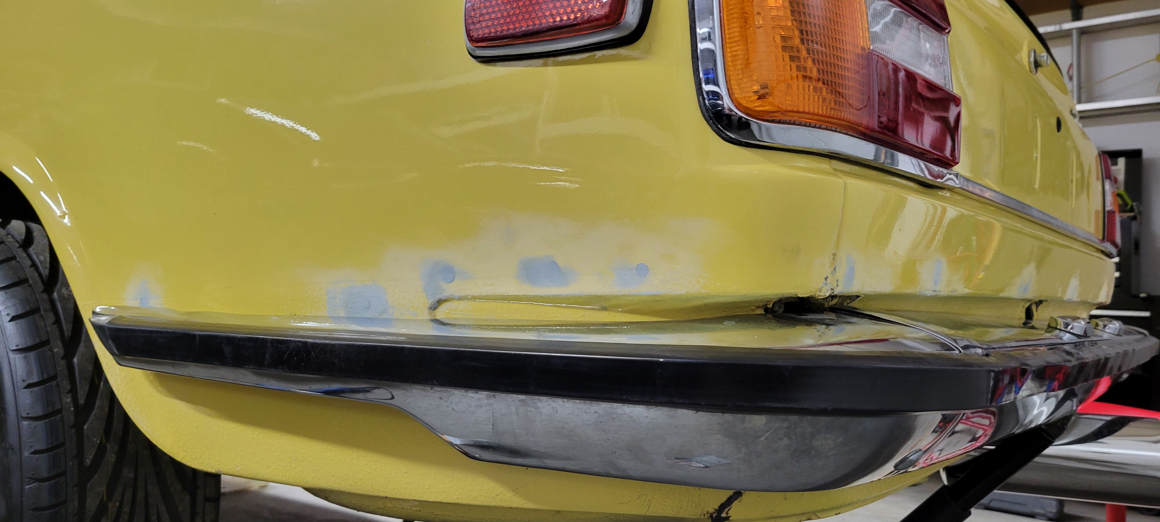 Patching advice on rear bumper holes-Euro bumper conversion |﻿ BMW 2002 ...