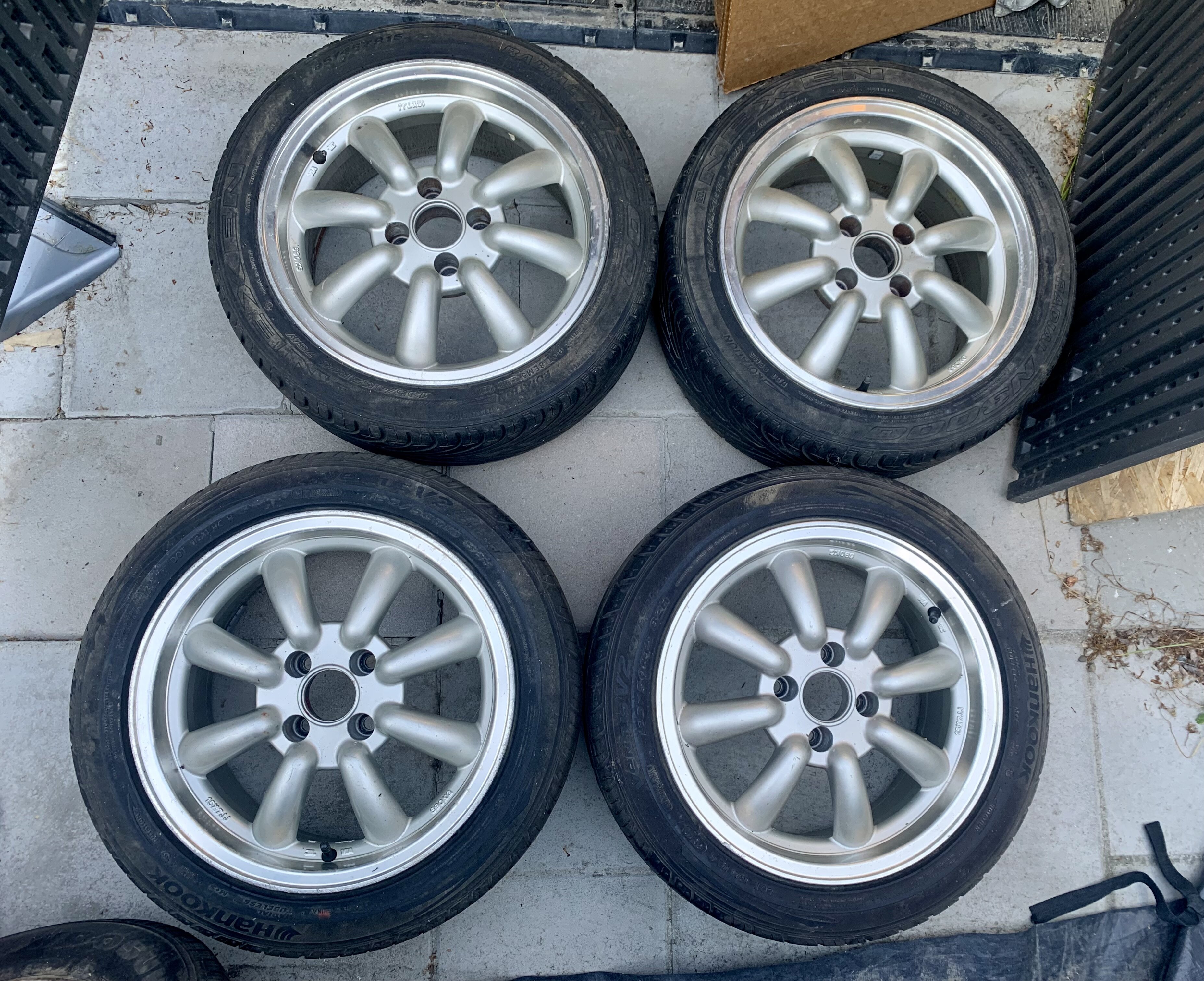 Wheels: 15x7 Konig Rewinds w/ Tires |﻿ Wheels