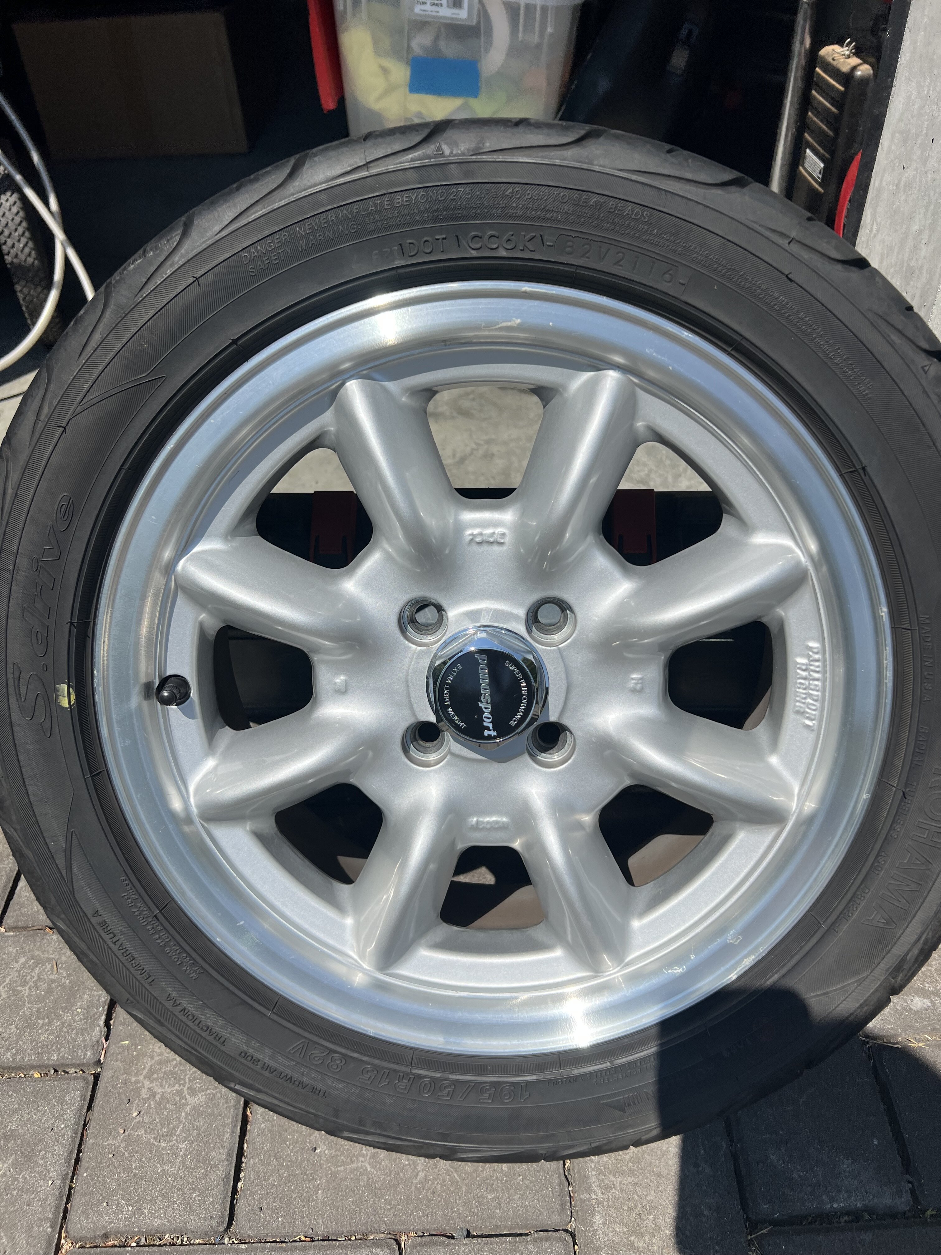 Wheels - Panasport 15x7" / 4x100, with Tires |﻿ Wheels
