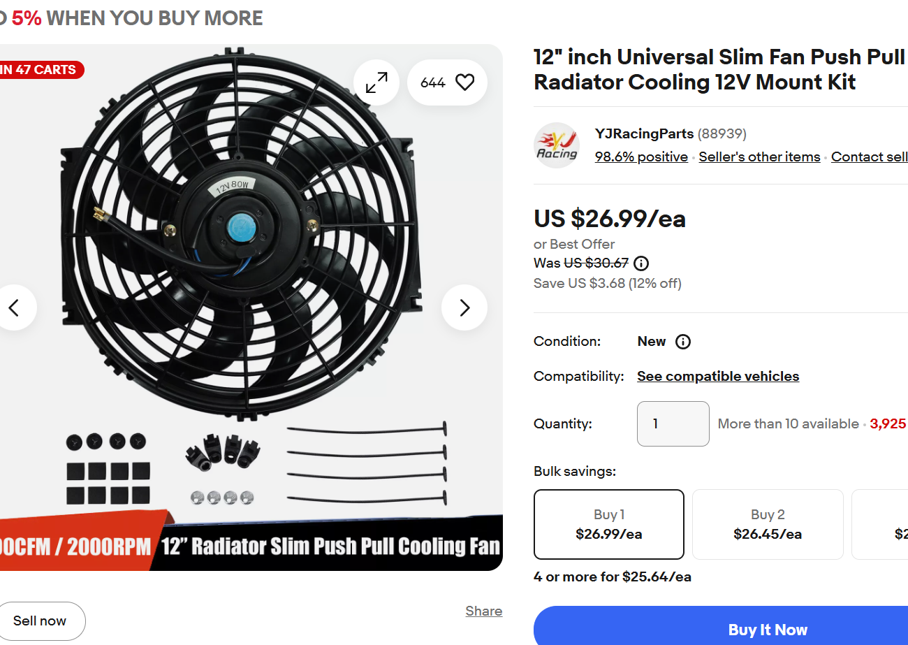 Consensus on IE Electric fan kit |﻿ BMW 2002 and other '02