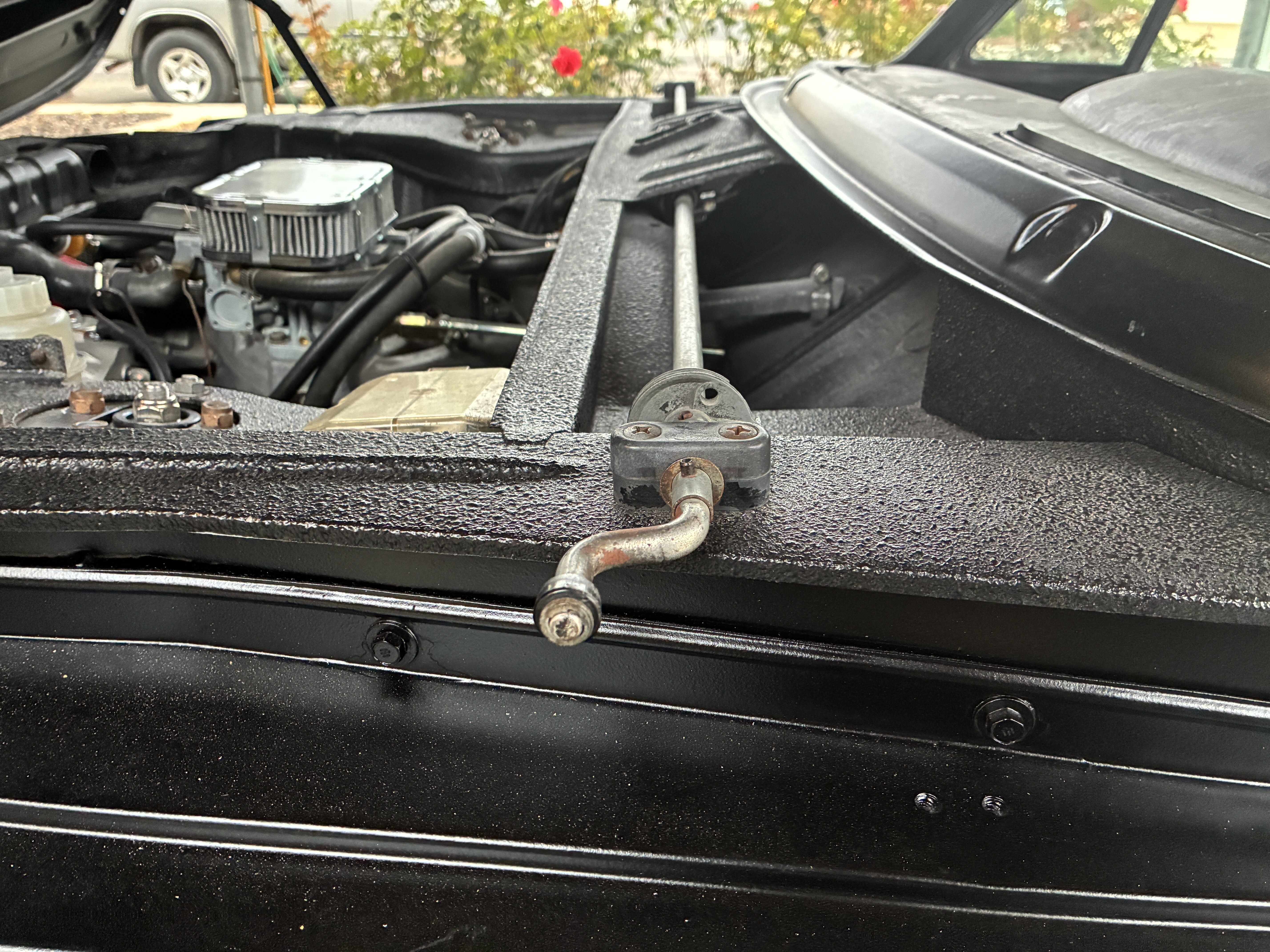 Hood alignment/straightness - when aligned the hood latch hits the hood ...
