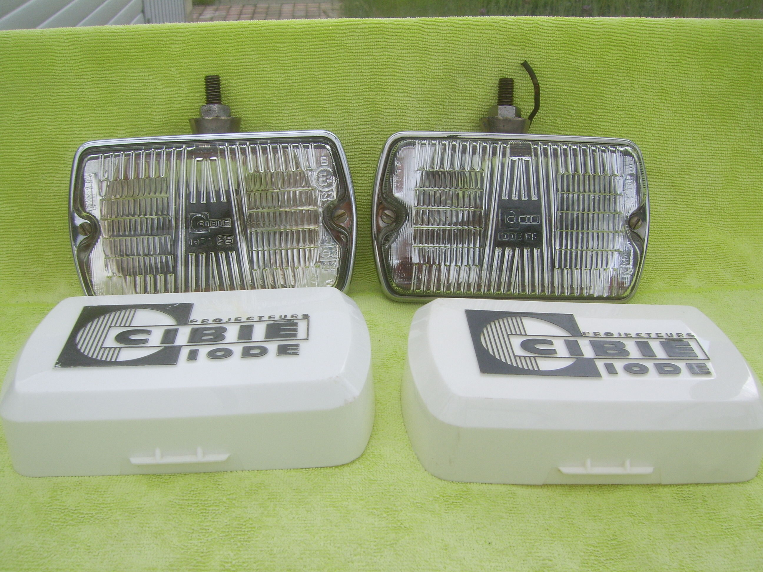 FS: Set Cibie 35 Clear Fog Lights + NOS Covers |﻿ Miscellaneous