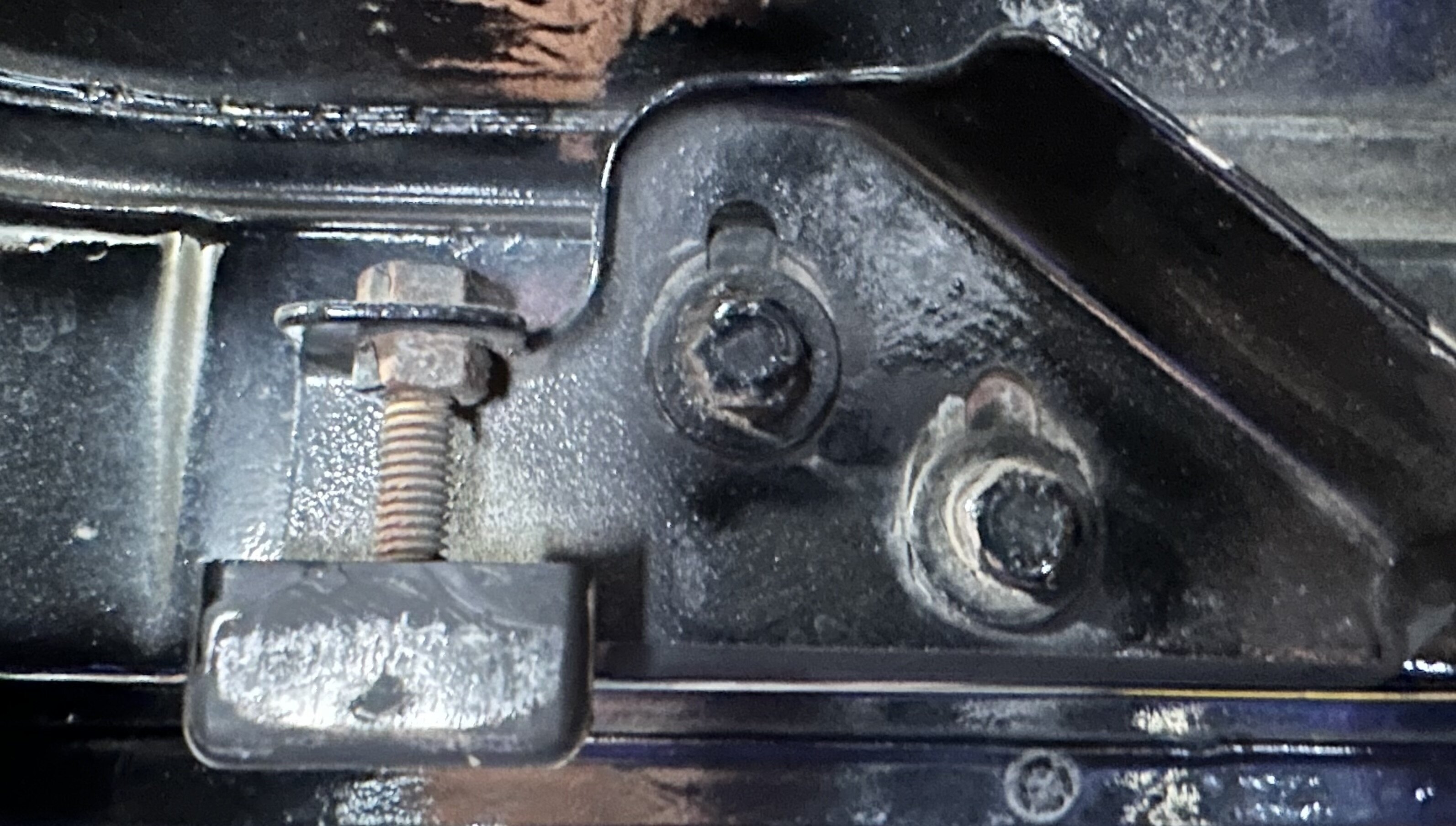 Hood alignment/straightness - when aligned the hood latch hits the hood ...