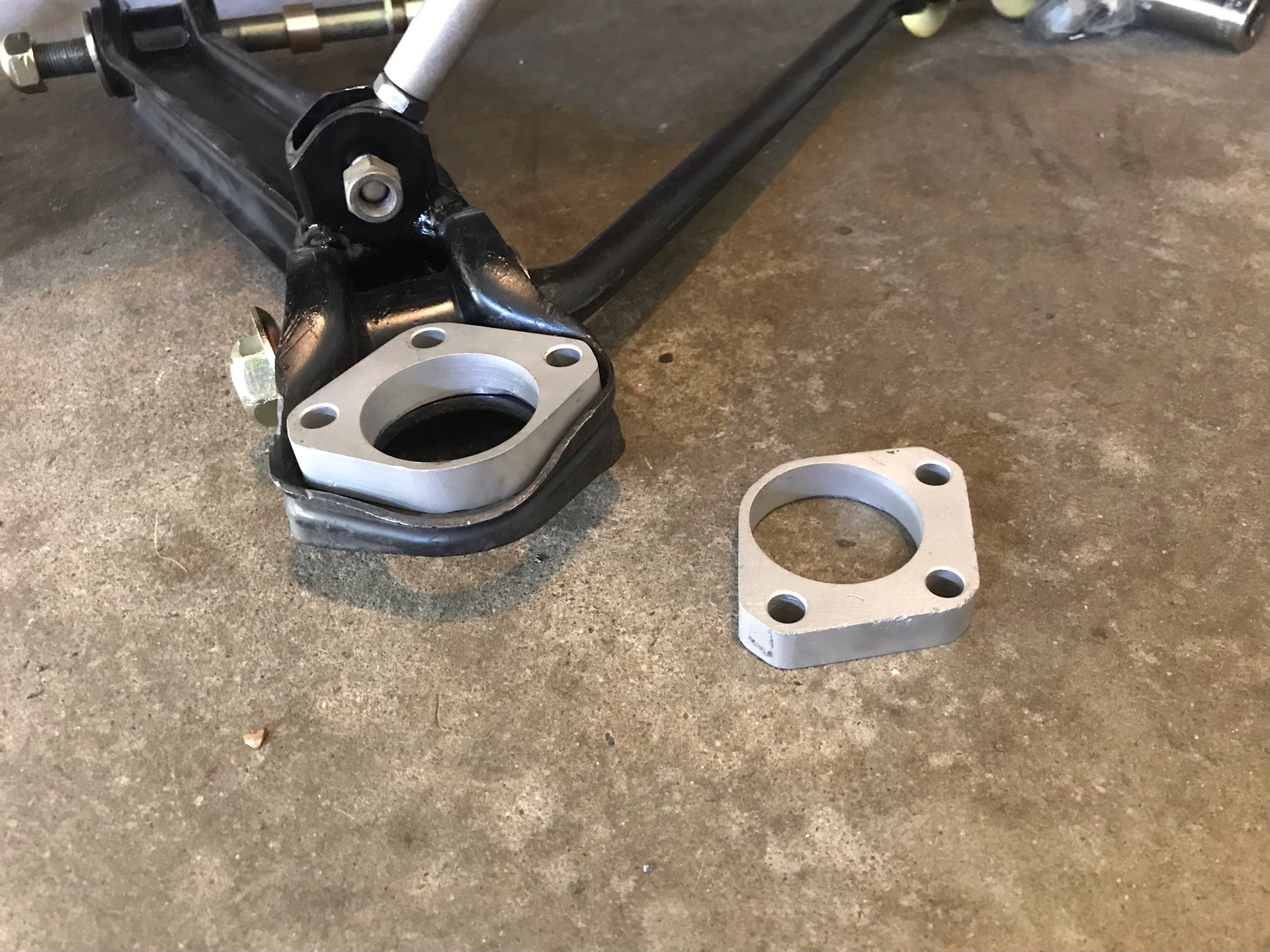 Modified rear subframe mount and front suspension arm spacer |﻿ BMW 2002 and other '02