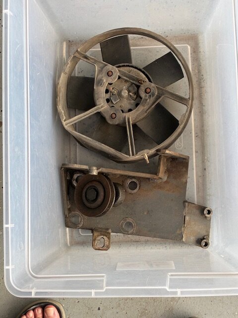 Used Behr air conditioning unit & new Sanden compressor, condenser and ...