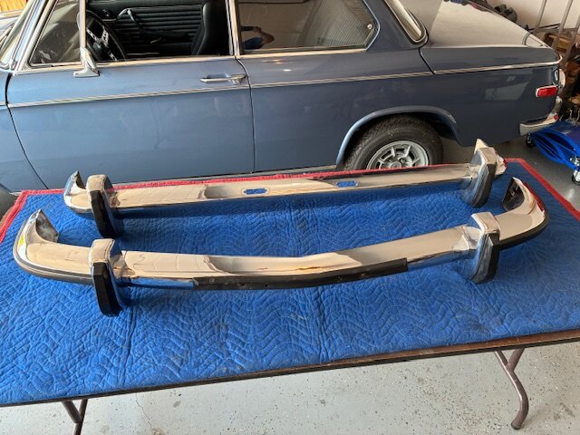 1972 BMW 2002 Euro bumpers for sale - Body and Interior - 2002FAQ