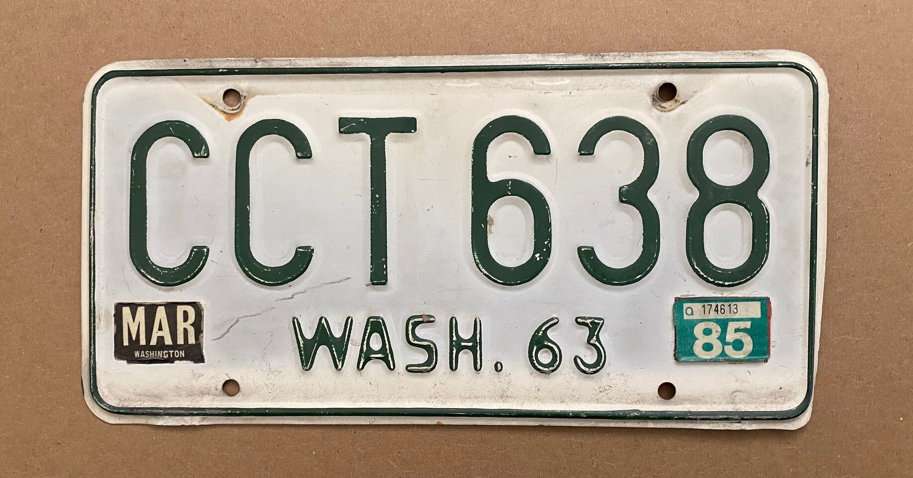 '63 Wa plate -- for the collector?.... - Miscellaneous - 2002FAQ