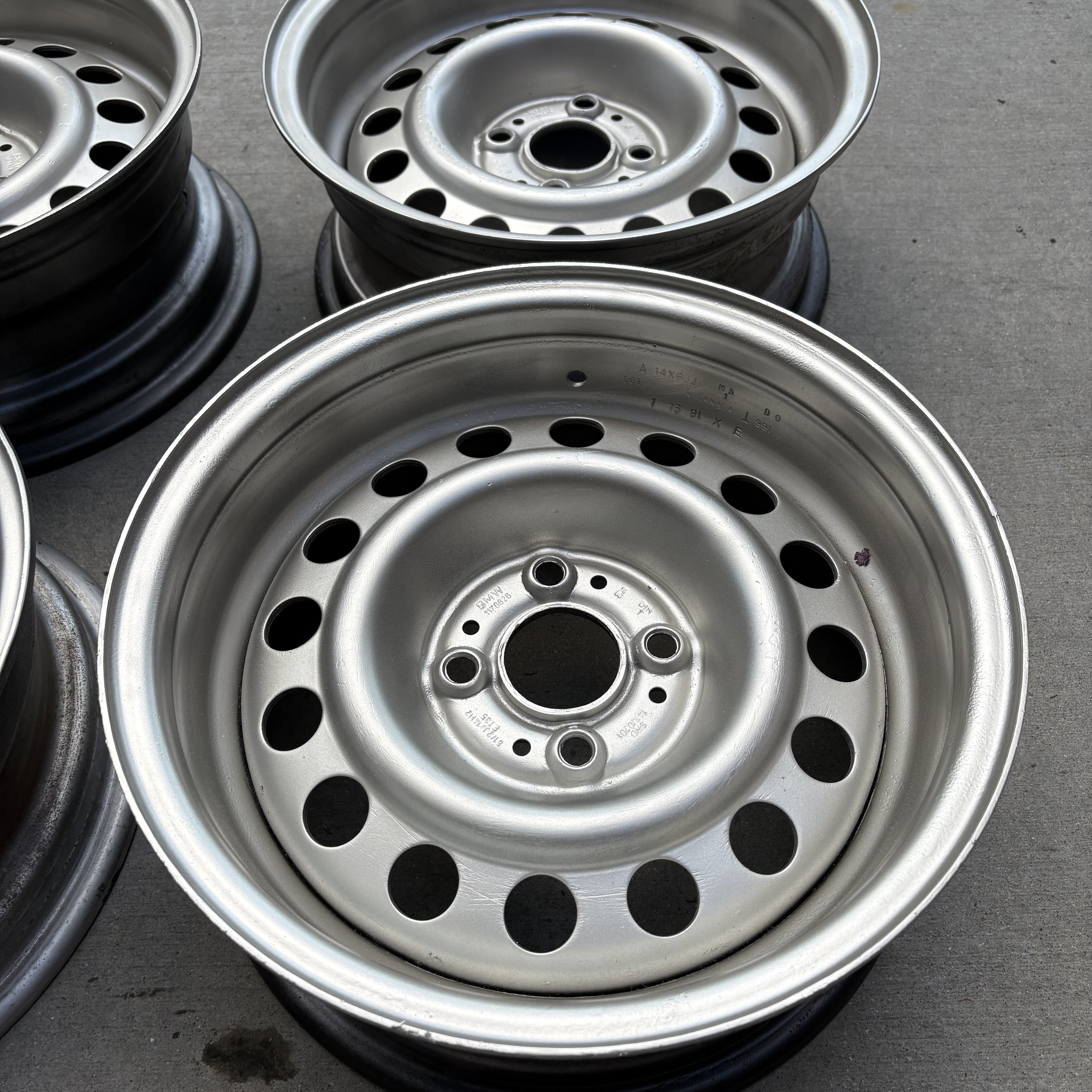 14 x 6 widened e30 steelies |﻿ Wheels