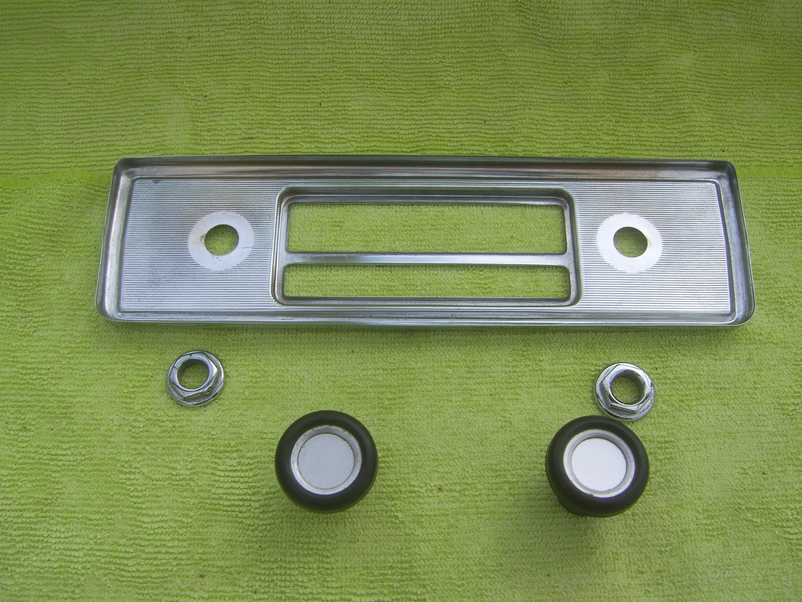FS: Radio Face Plate, Chrome Nuts and Knobs |﻿ Miscellaneous