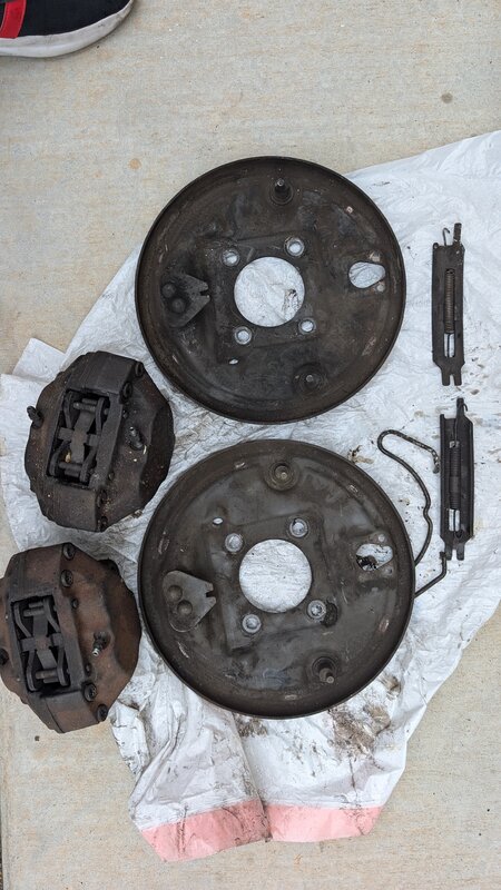 Base 02 Brake Calipers / Rear backing plates/parts - 80 bucks or best ...
