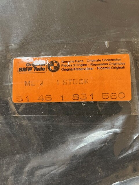 NOS rear parcel shelf panel - Body and Interior - 2002FAQ