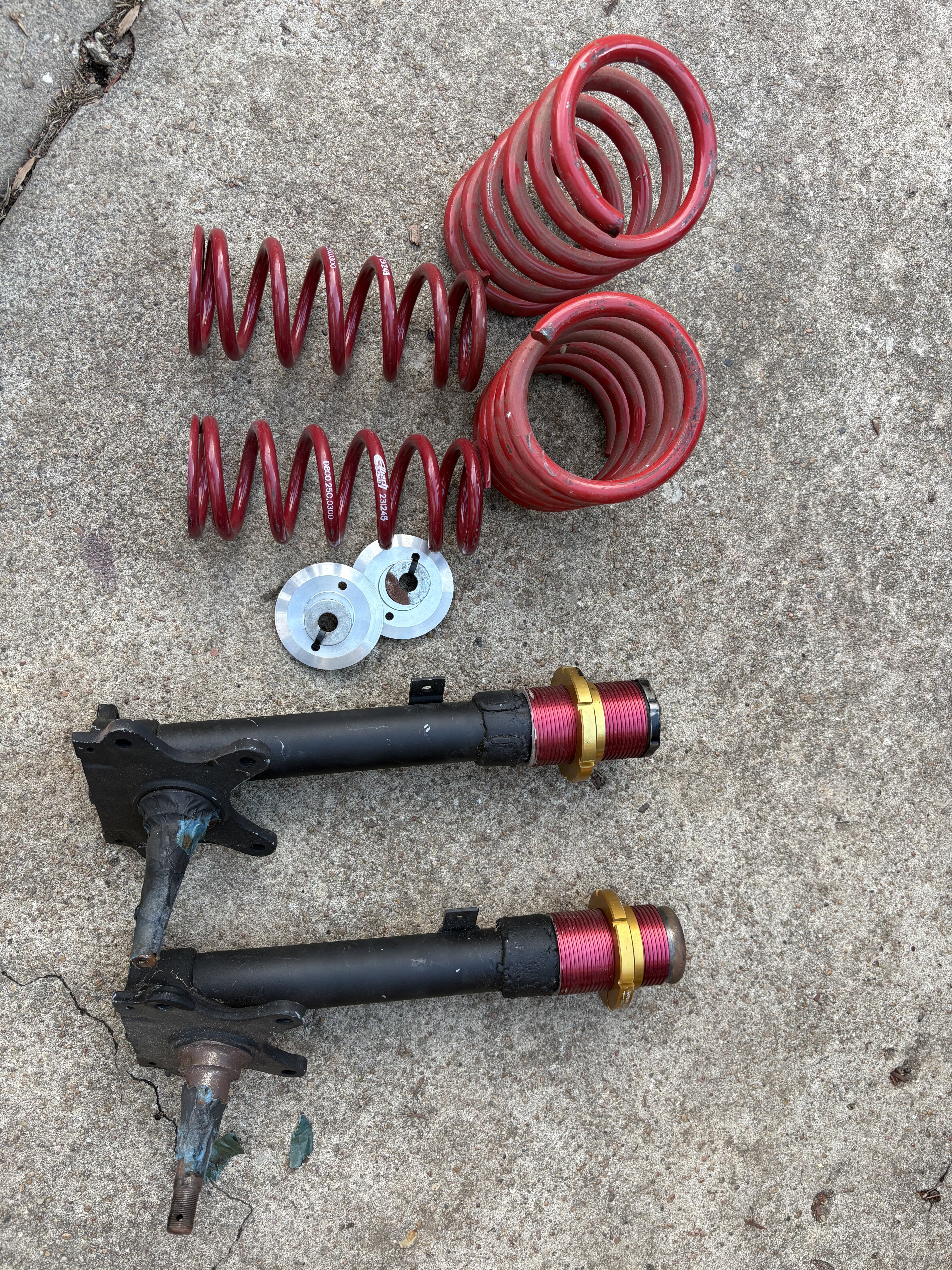 WTS REDUCED Ground Control Coilover set up and rear springs, shortened ...