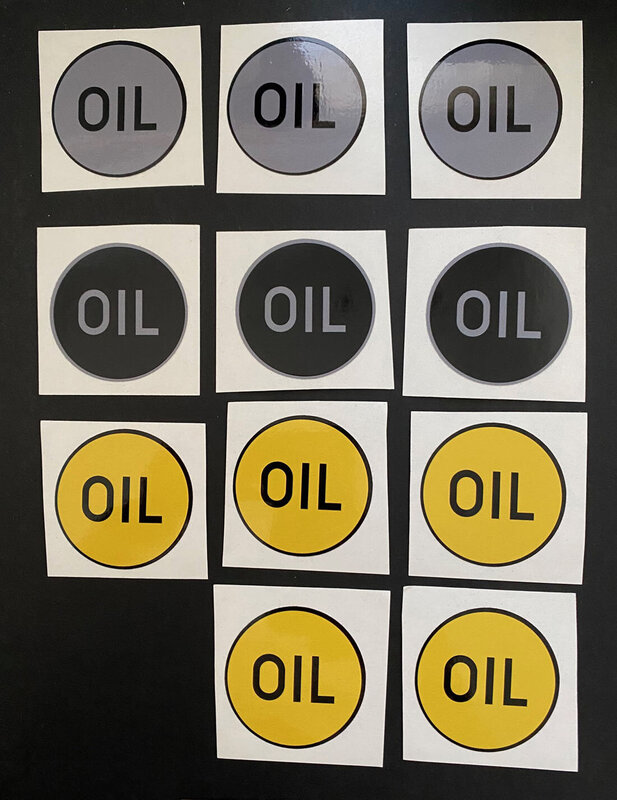 Oil Cap Decals -- $3/ea + free shipping |﻿ Engine and Drivetrain