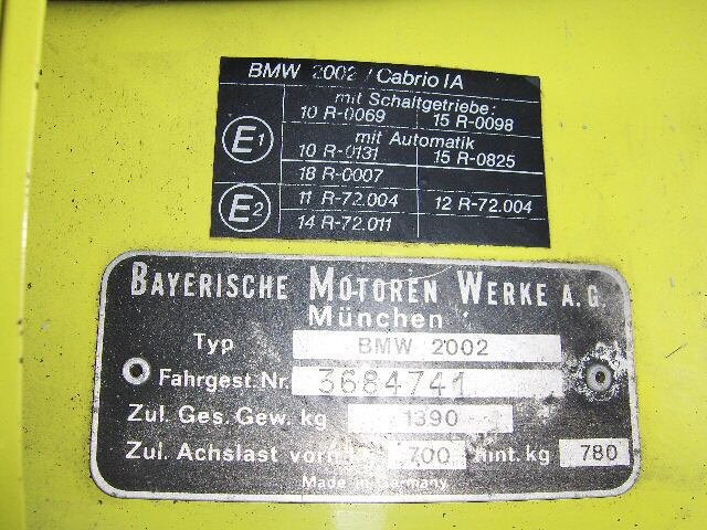 Under Hood Labels And Stickers - Page 2 - BMW 2002 and other '02 - 2002FAQ