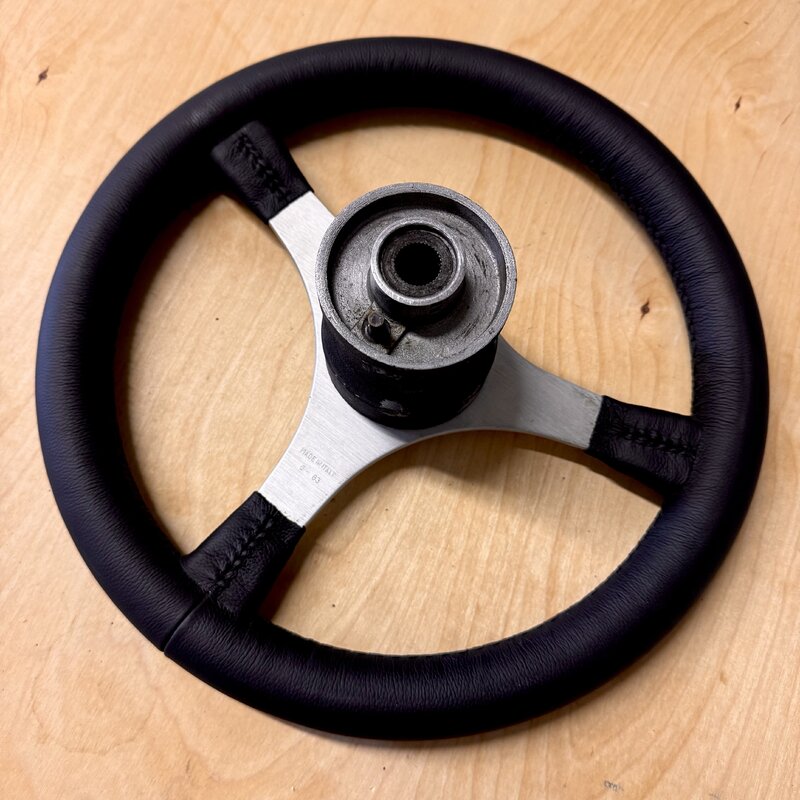 Vintage 1983 Momo Jackie Stewart Steering Wheel w/ Solid Hub & Horn ...