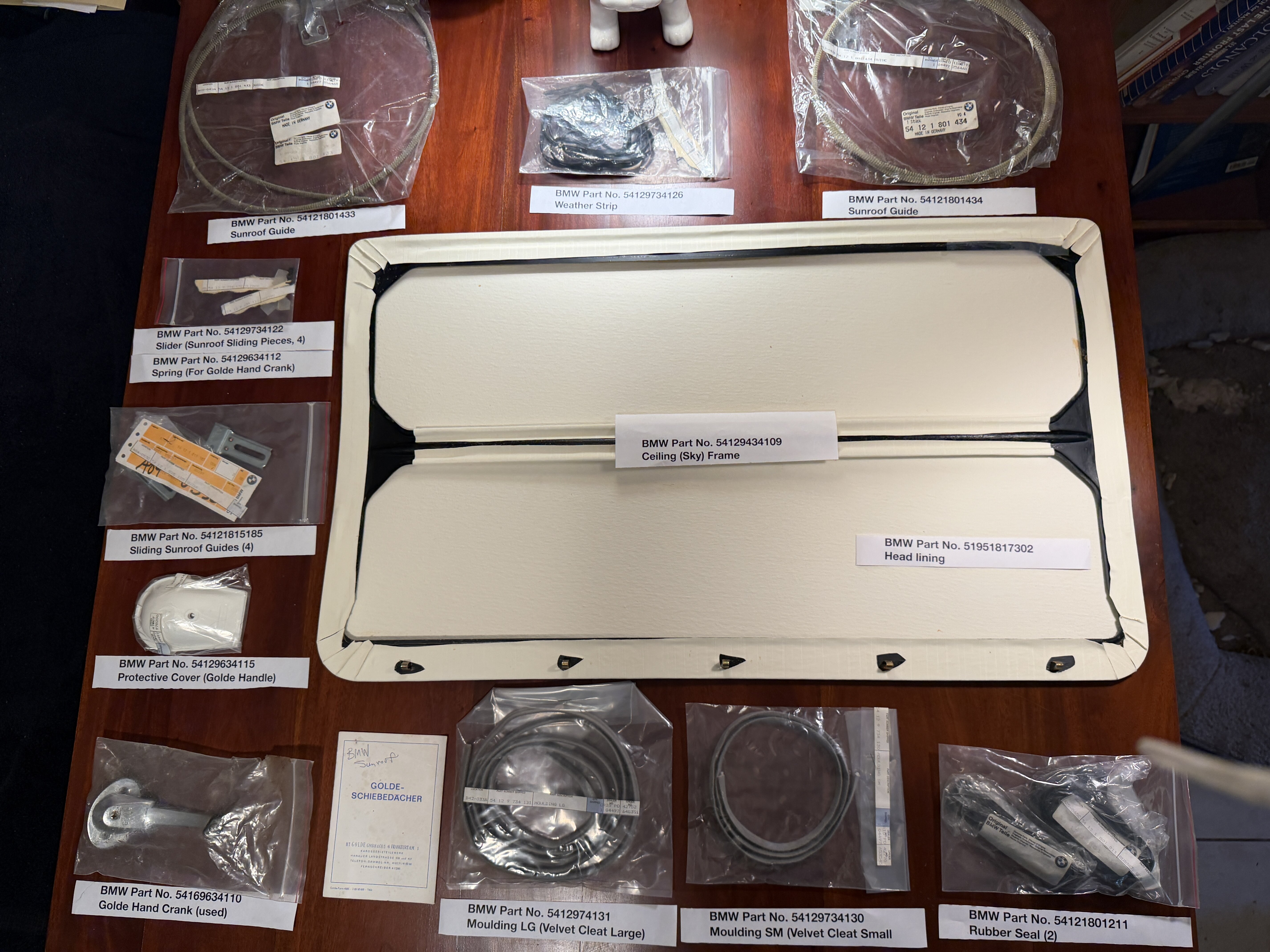 NOS BMW Golde Stuff Update - Body and Interior - 2002FAQ