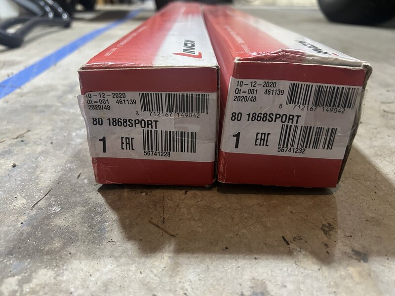 (2) Koni Sport Rear Shocks - Complete and Unopened - Suspension and ...